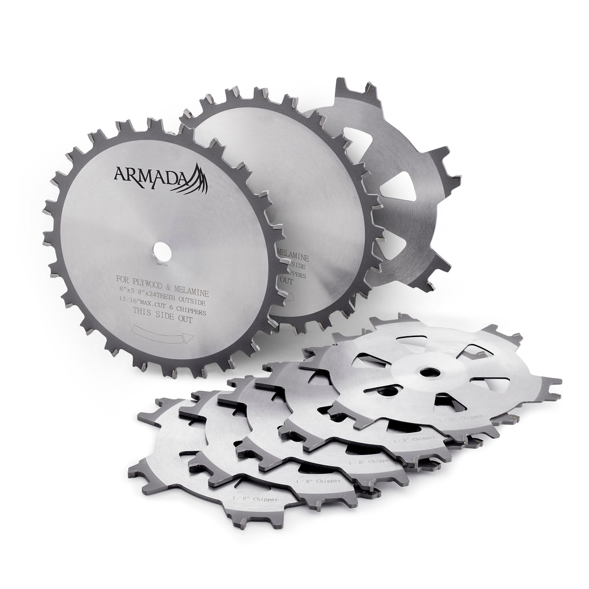 8" Dado Set - 24 Tooth – Frost CNC Tooling